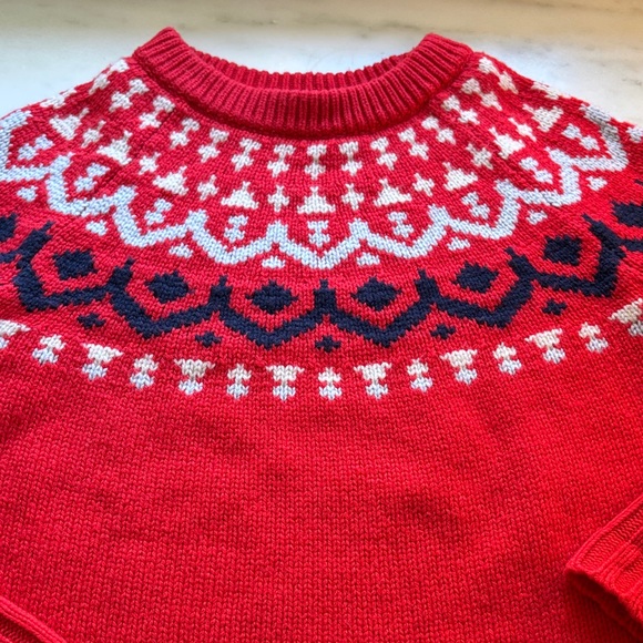 J. Crew | Sweaters | J Crew Fair Isle Sweater Xs Merino Wool Blend ...